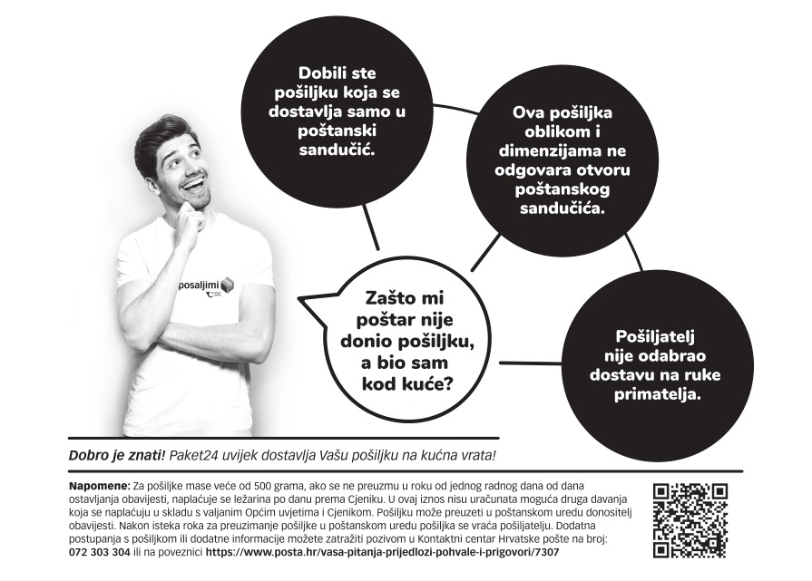 Hrvatska pošta ima nove obavijesti za primatelje čiji paketi ne stanu u ...